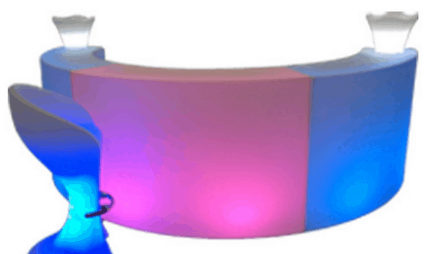 LED Circular Bar for Hire - Red Event Production