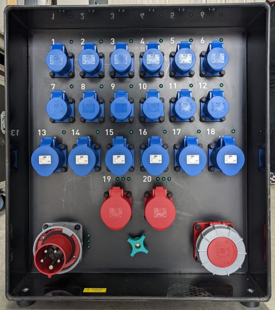 63A 3PH Power Distro for Hire - Red Event Production