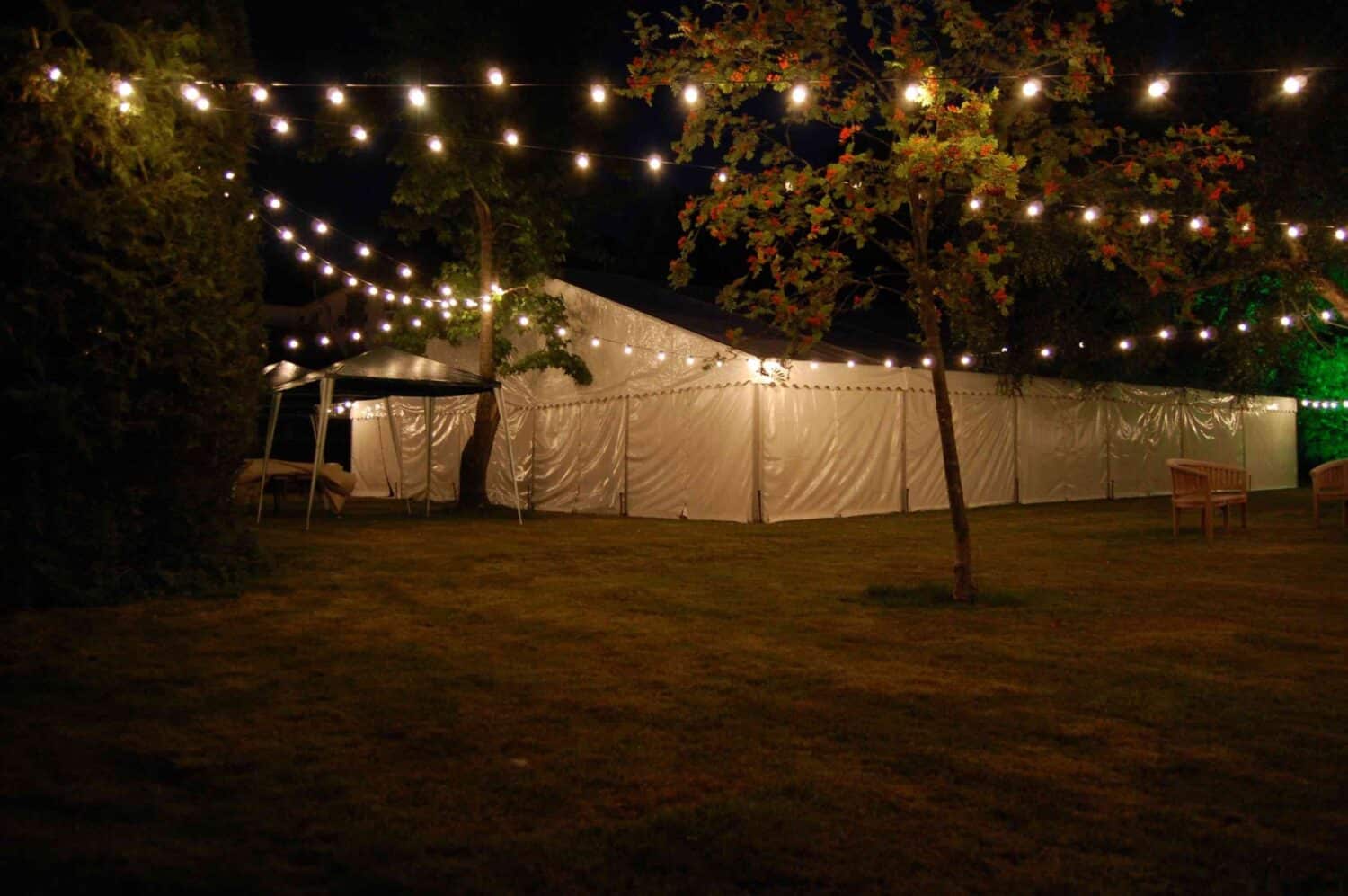 Festoon String Light for Hire - Red Event Production
