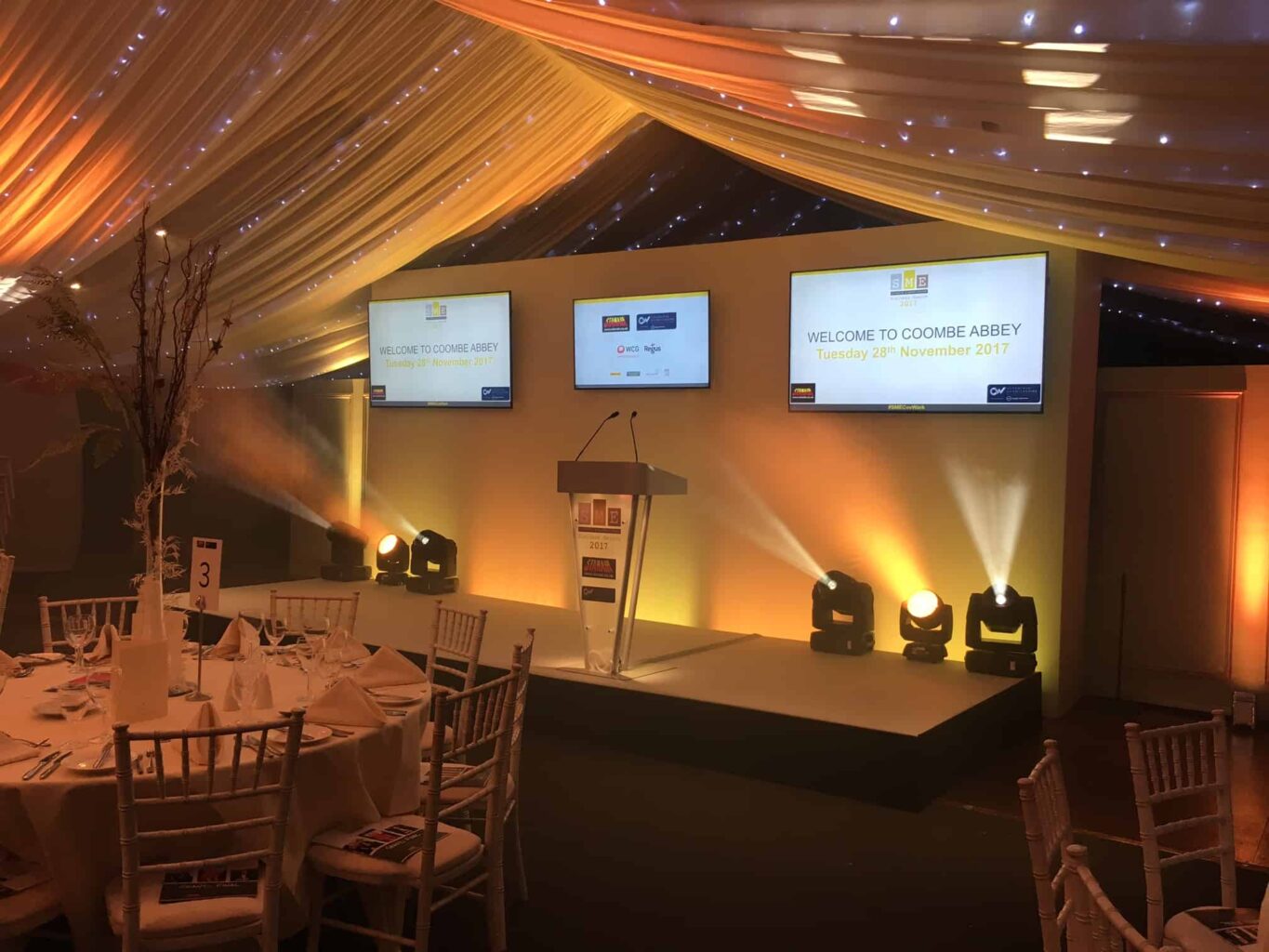 10ft Stage Set Panels - Custom Finish for Hire - Red Event Production