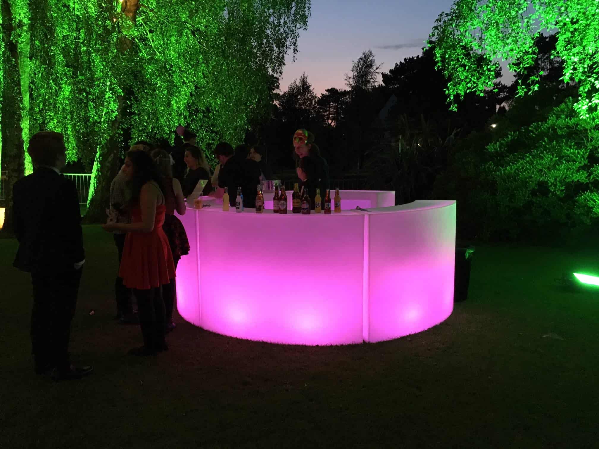 LED Circular Bar for Hire - Red Event Production