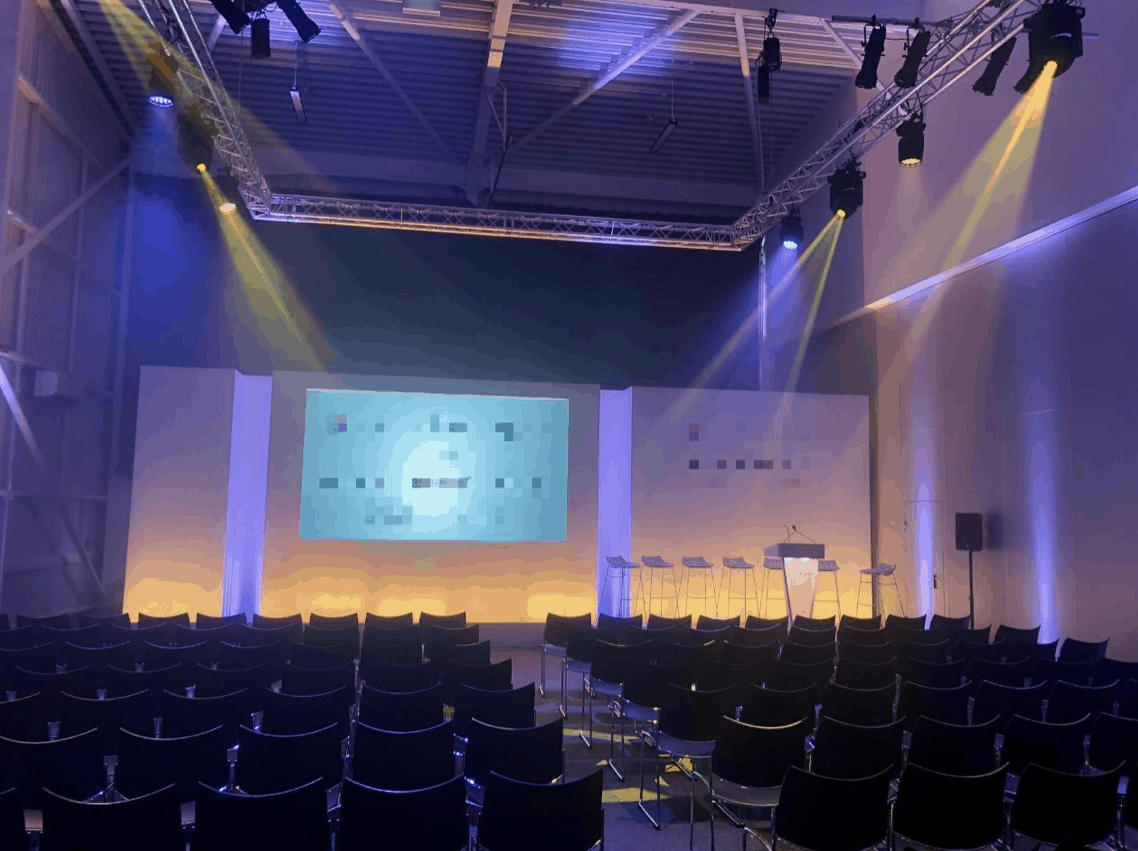 12ft Stage Set Panels - Custom Finish for Hire - Red Event Production