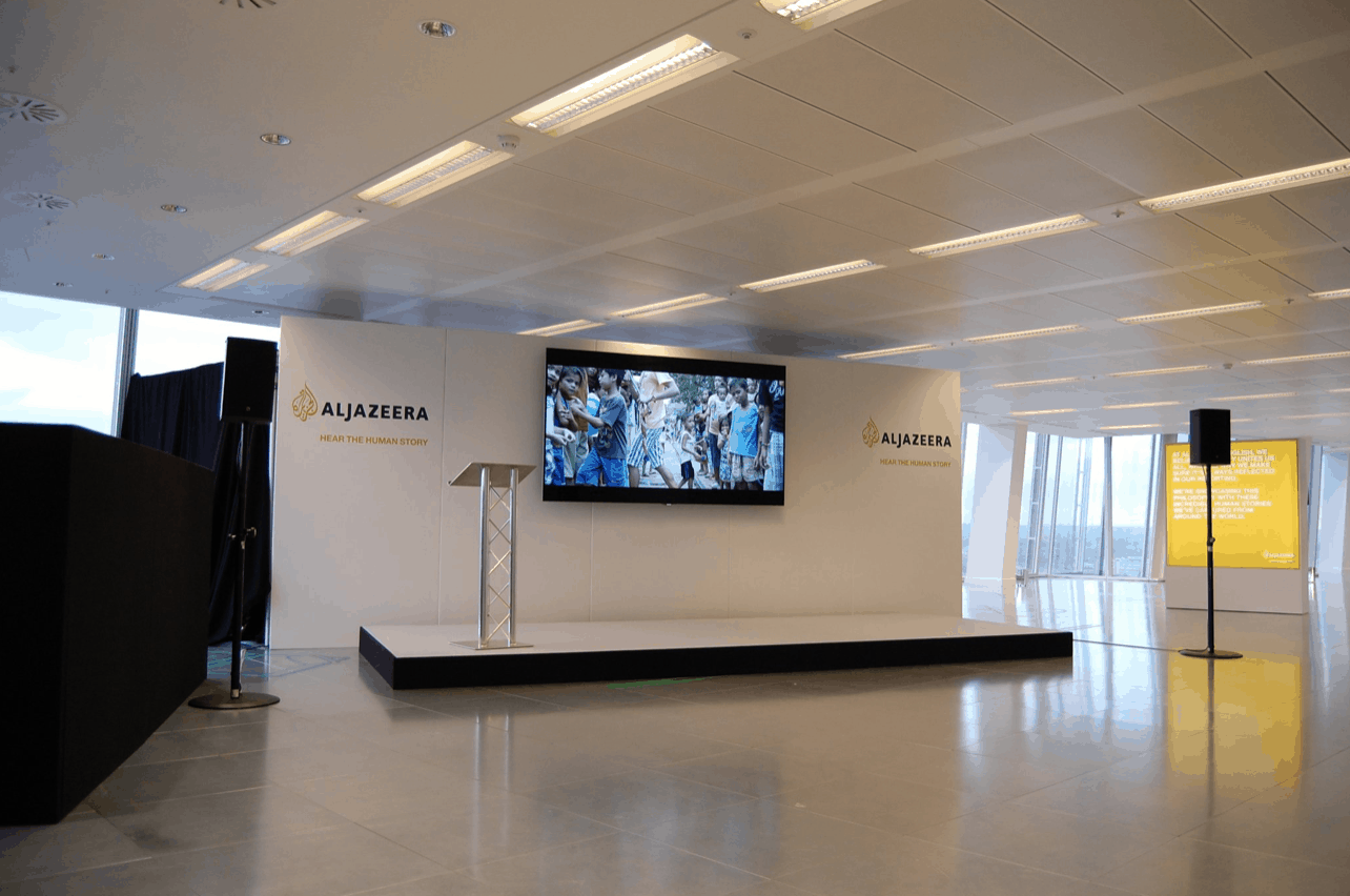 8ft Stage Set Panels - Custom Finish for Hire - Red Event Production