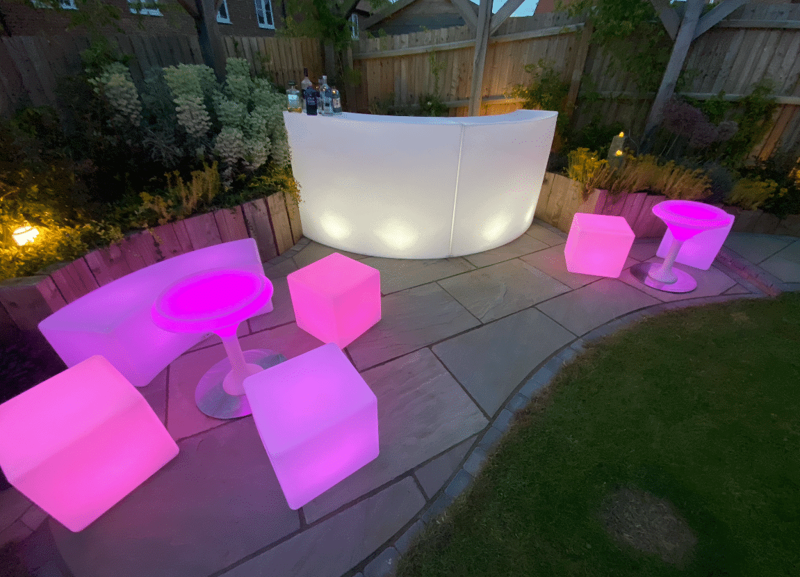 Our Guide to LED Furniture Hire - Red Event Production