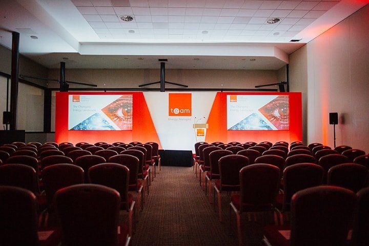 10ft Stage Set Panels - Custom Finish for Hire - Red Event Production